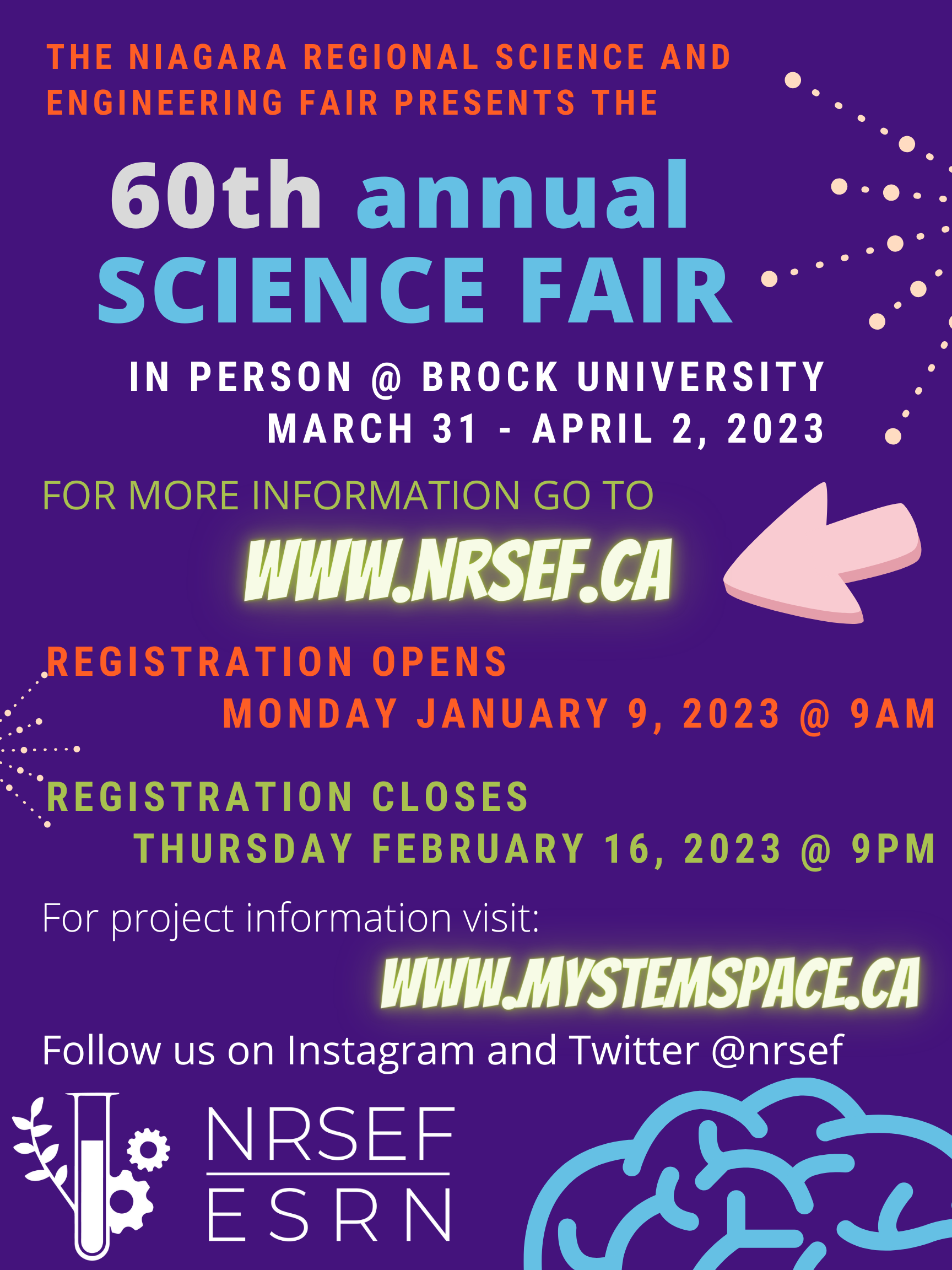 60th annual NRSEF is in-person!!! | Niagara Regional Science ...